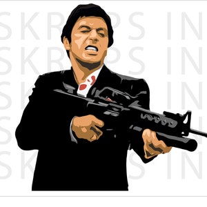 Tony Montana SVG | PNG | AI Instant Digital Download - Etsy