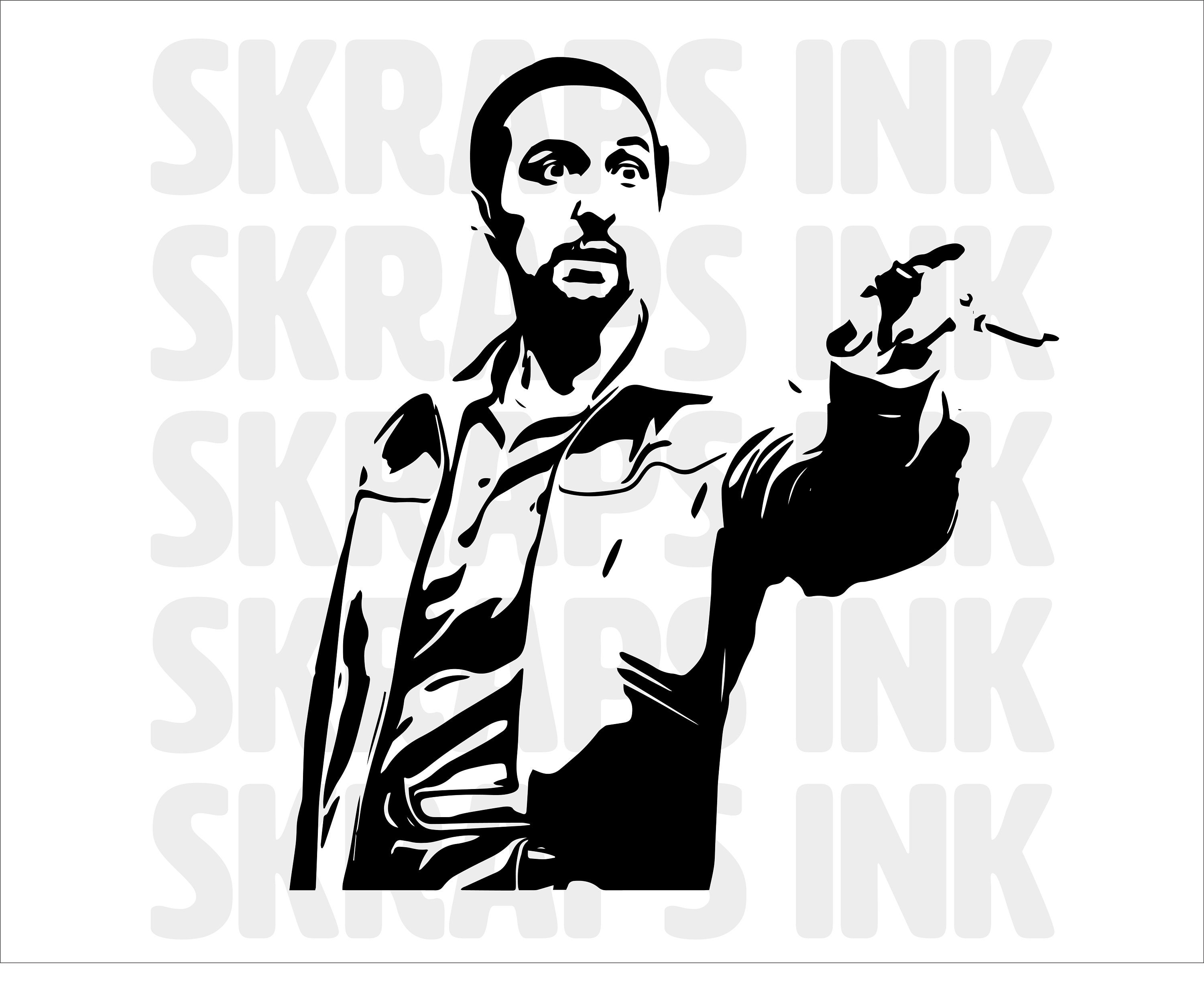 Big Lebowski Jesus SVG PNG AI Instant Digital Download Files - Etsy