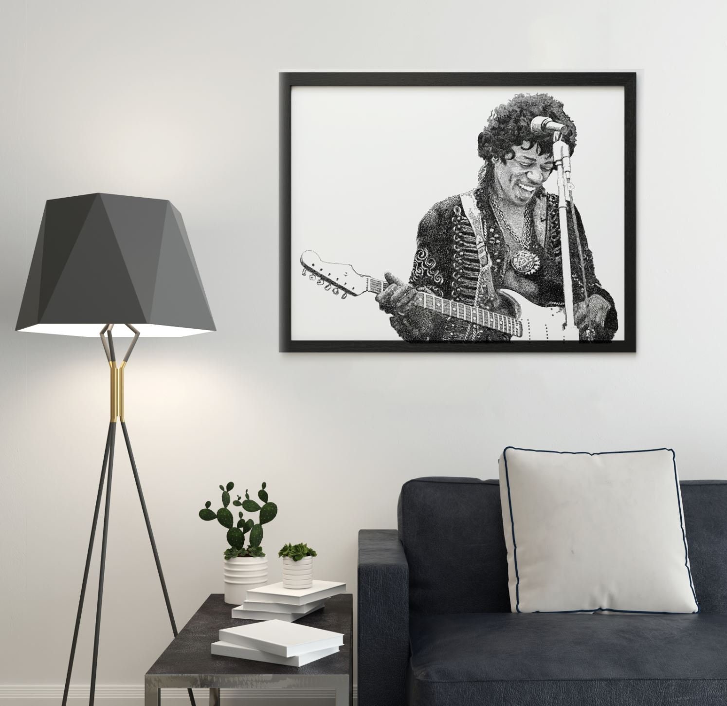 PRINTABLE Jimi Hendrix Digital Art Illustration Download Files - Etsy