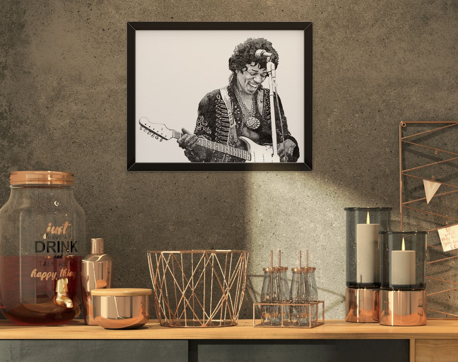 PRINTABLE Jimi Hendrix Digital Art Illustration Download Files - Etsy