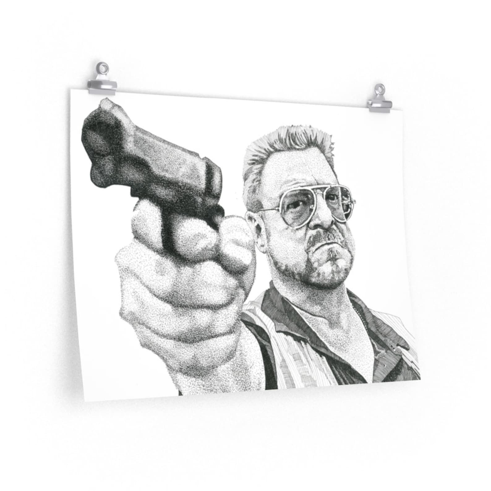 Walter Sobchak Big Lebowski Illustration Print | Etsy