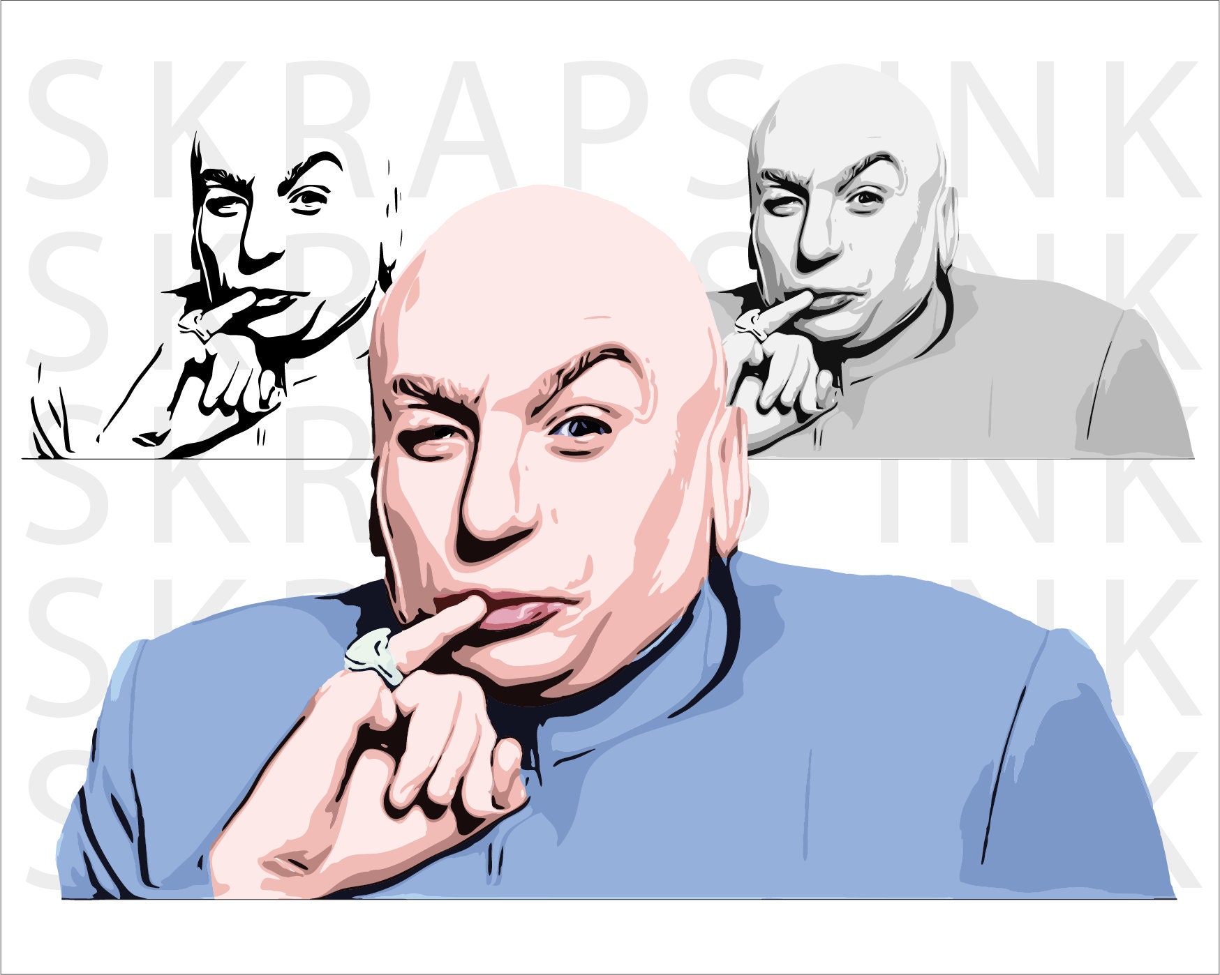Dr Evil SVG | PNG | AI Instant Download Files - Etsy