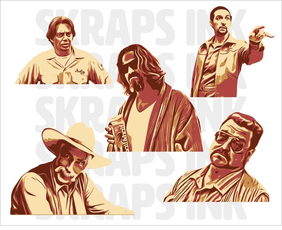 Big Lebowski Bundle SVG PNG Instant Digital Download Files - Etsy UK
