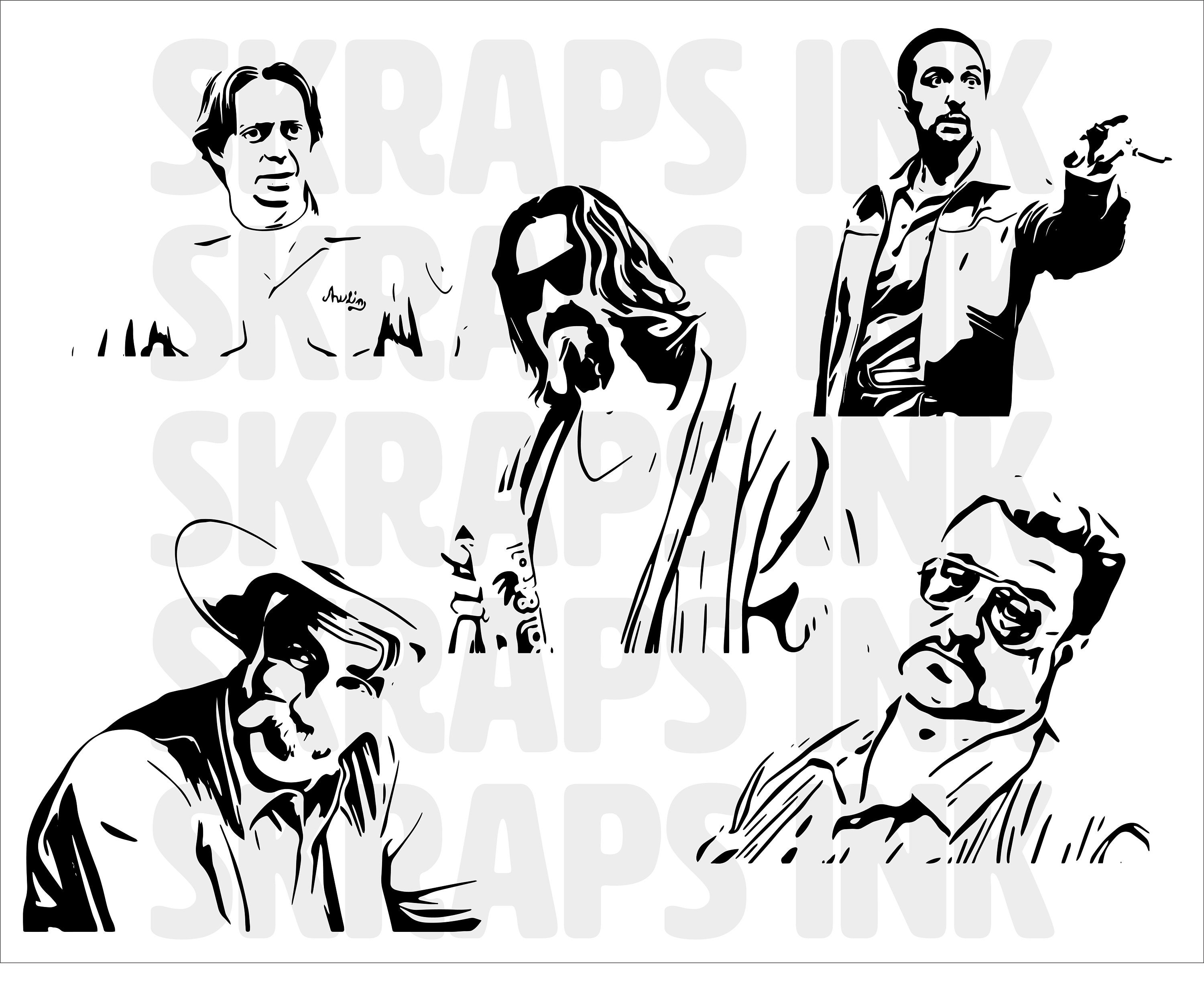 Big Lebowski Bundle SVG PNG Instant Digital Download Files - Etsy UK