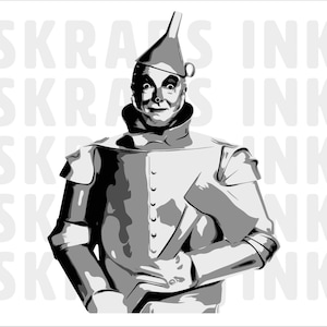 Tin Man Wizard of Oz SVG | PNG | AI Instant Download Files - Etsy