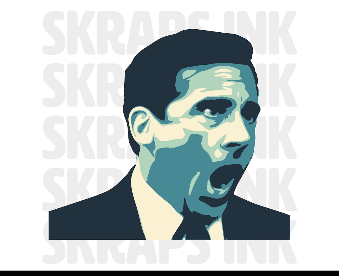 Michael Scott the Office SVG PNG AI Instant Download Files | Etsy