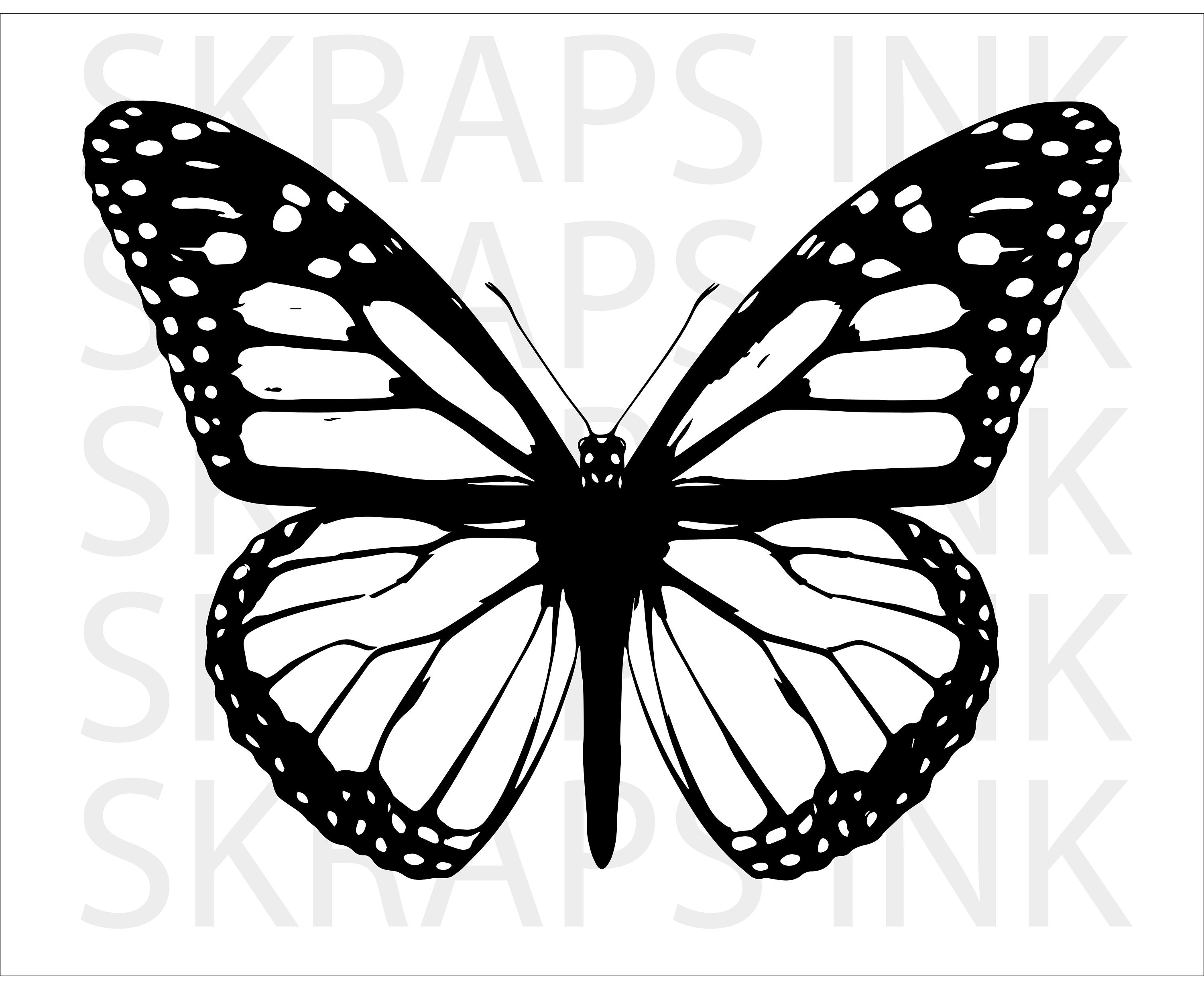 Monarch Butterfly SVG PNG AI Instant Download Files - Etsy