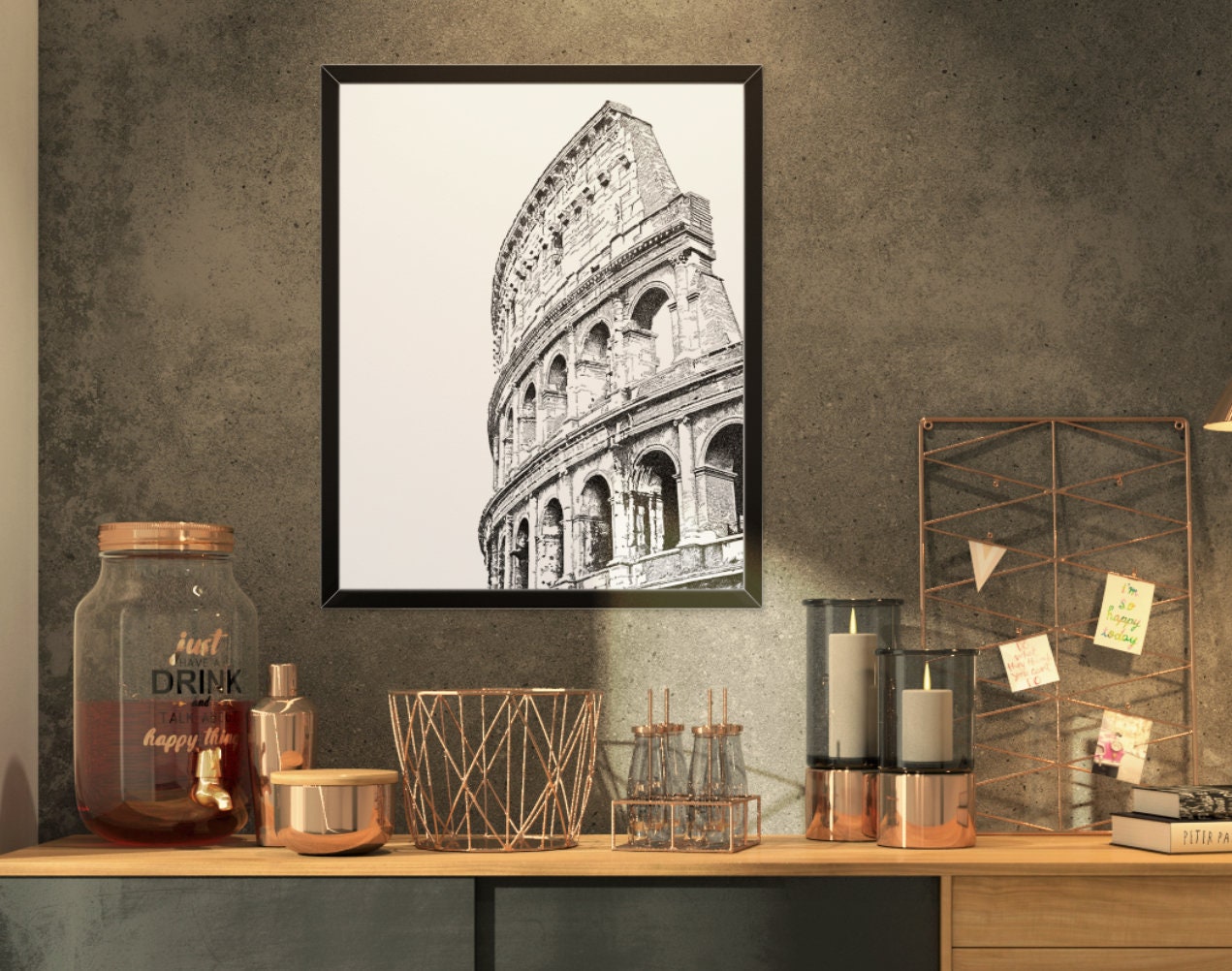 Roman Coliseum Italy Wall Art Print - Etsy