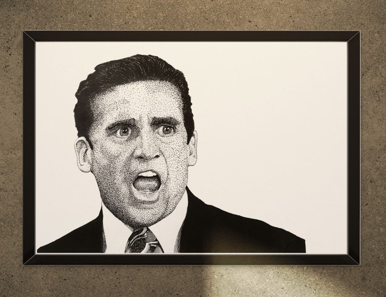 Michael Scott the Office Illustration Print - Etsy