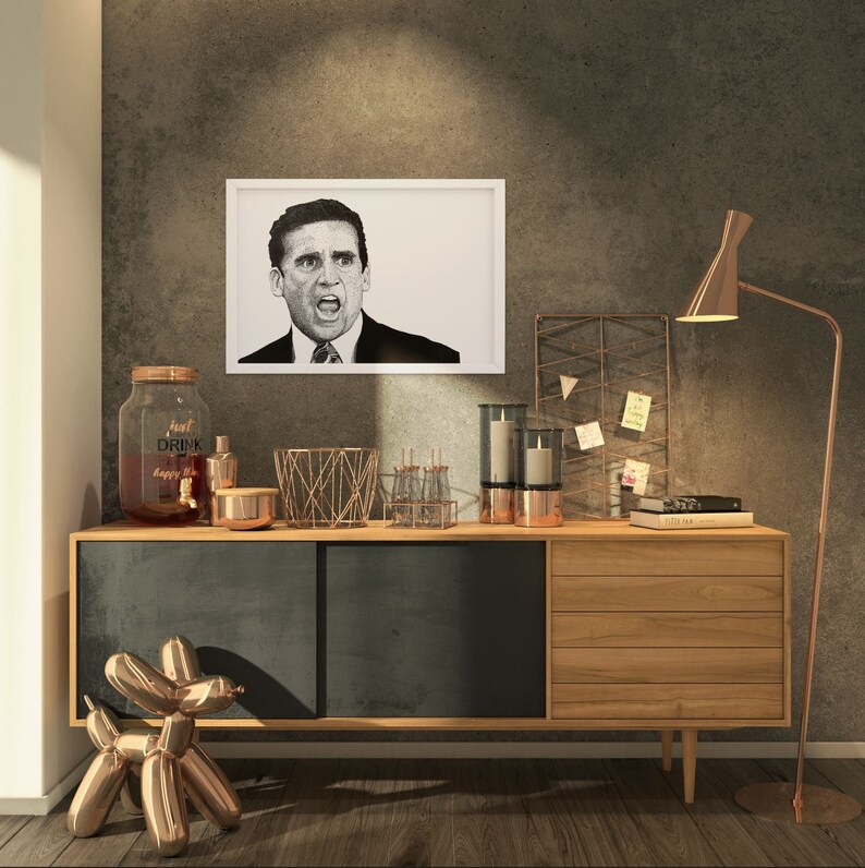 PRINTABLE Michael Scott the Office Digital Illustration Download Files ...