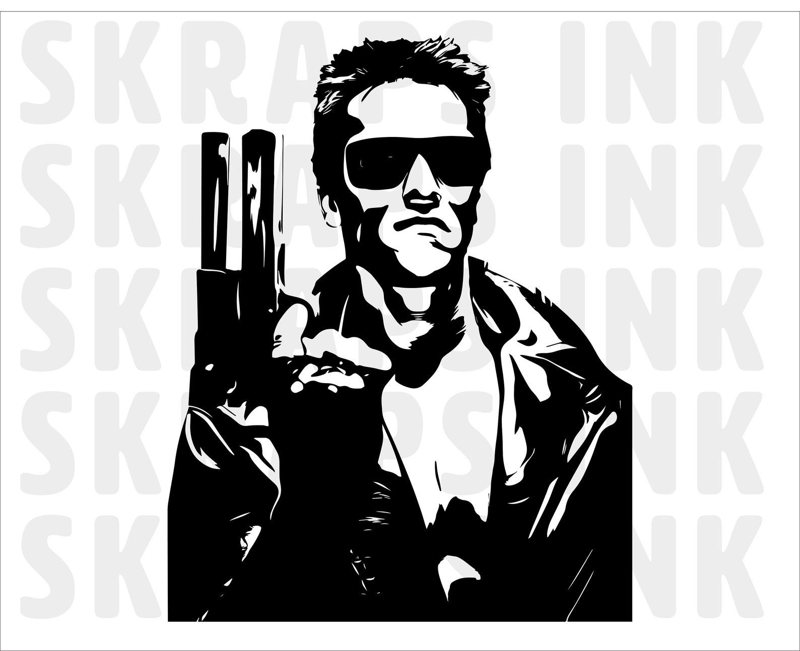 Terminator SVG PNG AI Instant Download Files - Etsy UK