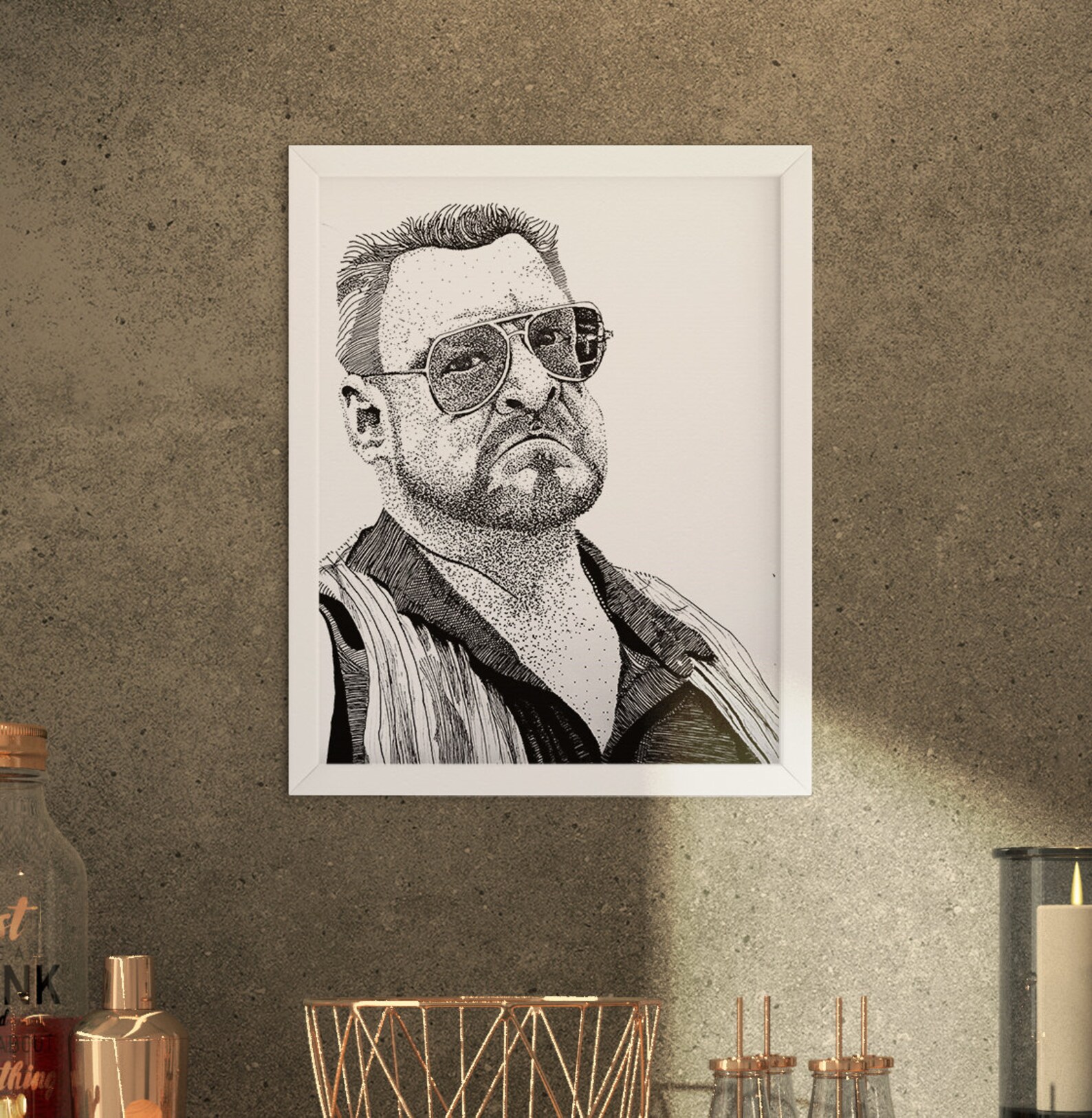 PRINTABLE Walter Sobchak Big Lebowski Art Digital File Download Files ...