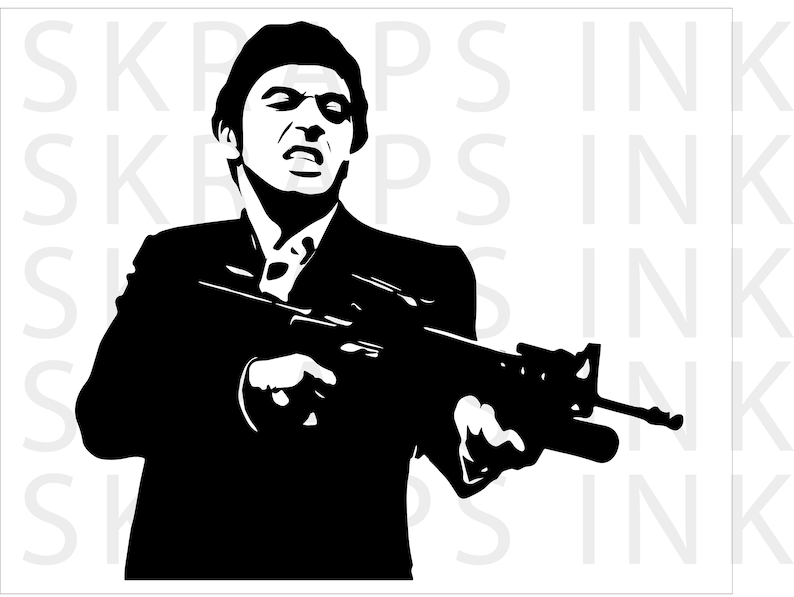 Tony Montana SVG | PNG | AI Instant Digital Download - Etsy