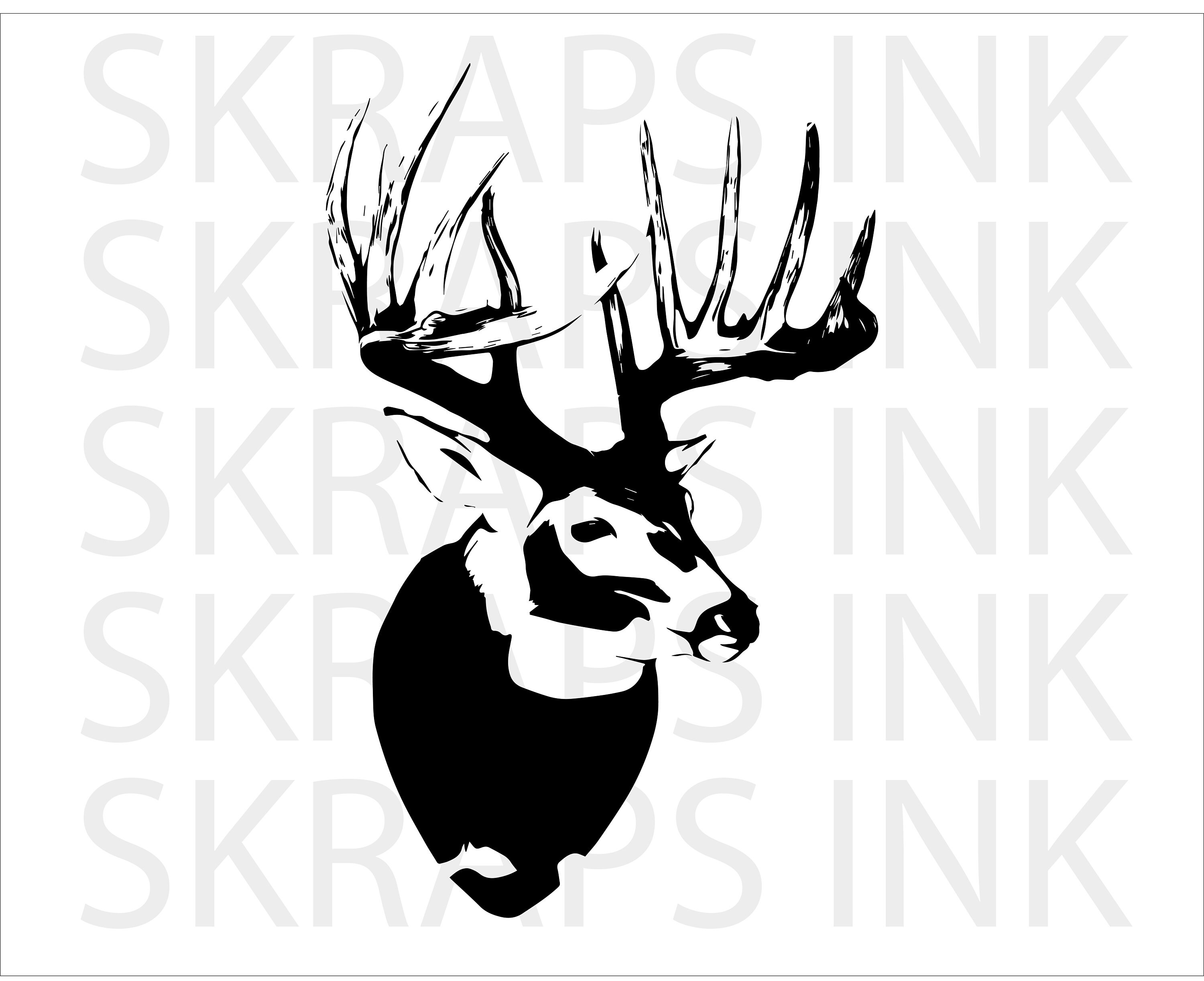 Deer SVG PNG AI Instant Digital Download - Etsy