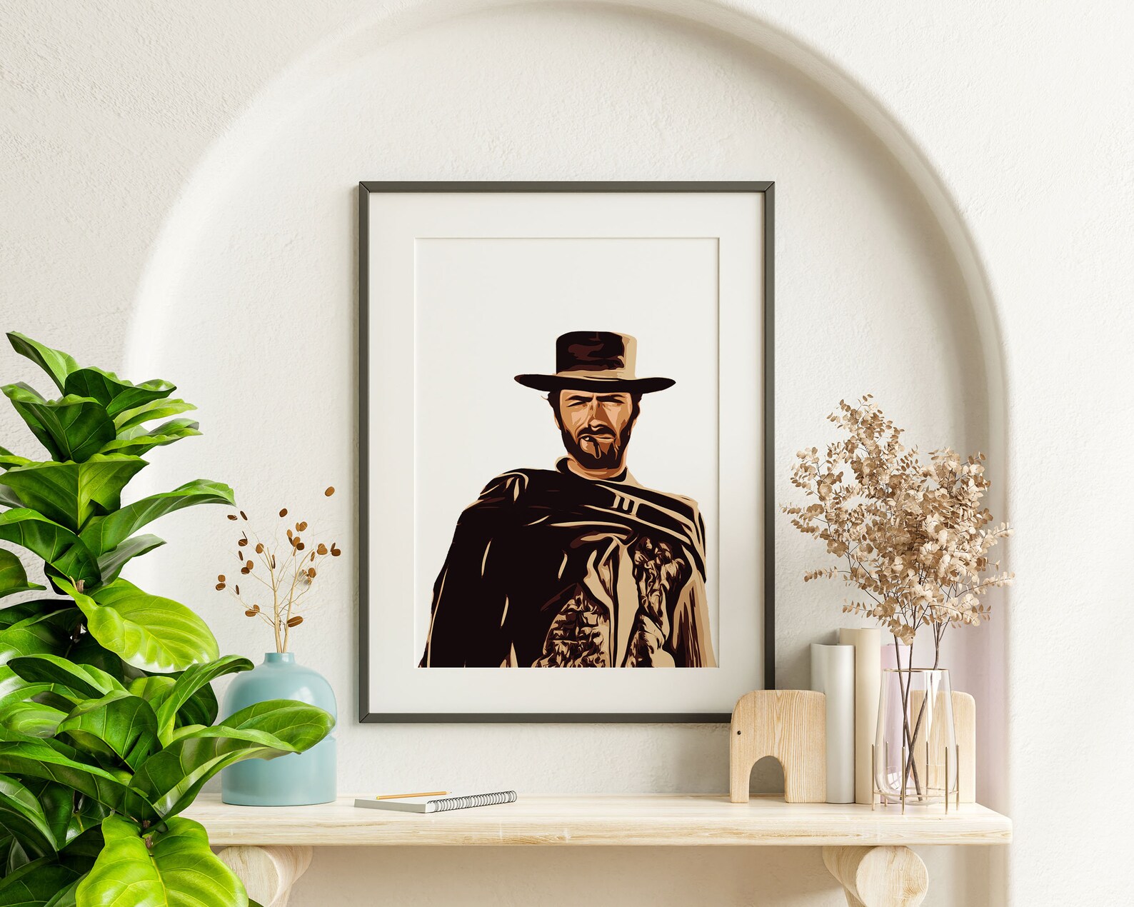 Clint Eastwood Man With No Name SVG | PNG | AI Instant Download Files ...