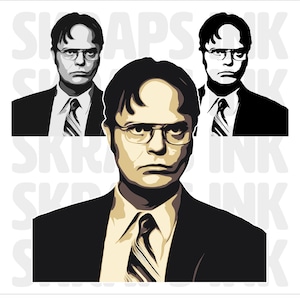 Dwight Schrute the Office SVG | PNG | AI Instant Digital Download ...