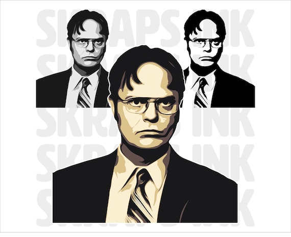 Dwight Schrute the Office SVG PNG AI Instant Digital - Etsy
