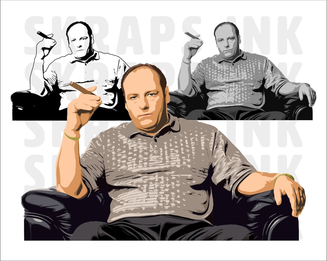 Buy Tony Soprano Sopranos SVG PNG AI Instant Digital Download Online in ...