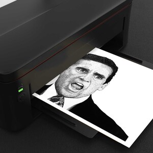 PRINTABLE Michael Scott the Office Digital Illustration Download Files ...