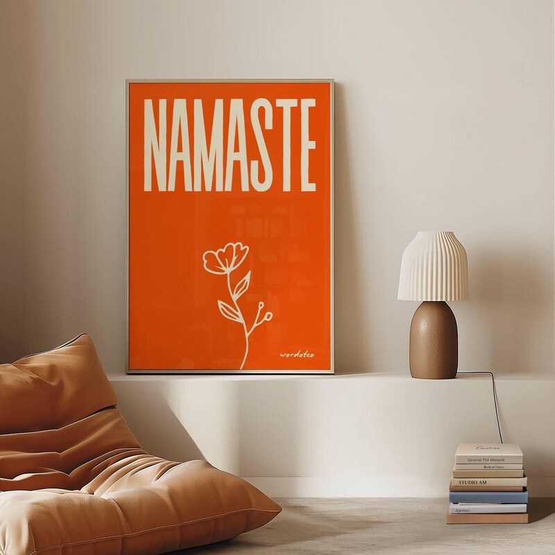 Namaste Poster - Etsy