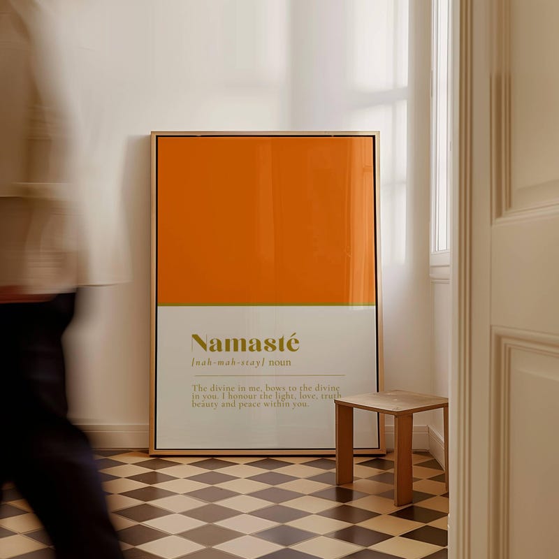 Namaste Poster - Etsy