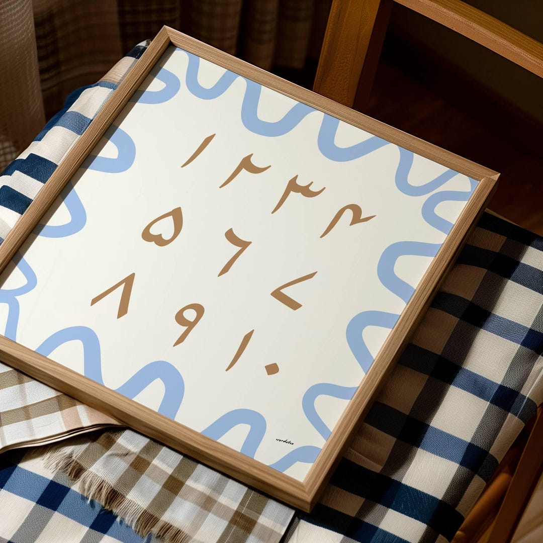 Urdu Number Chart Print | Islamic Illustration | Kids Wall Art ...