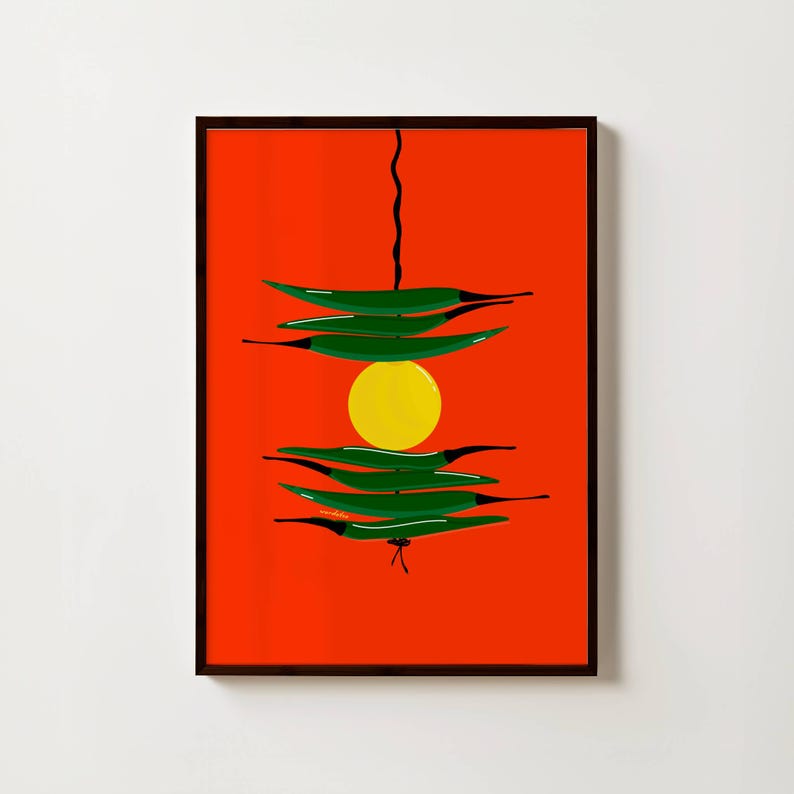 Nazar Battu Lemon & Chilli Print | Spiritual Art | Evil Eye Nazar ...