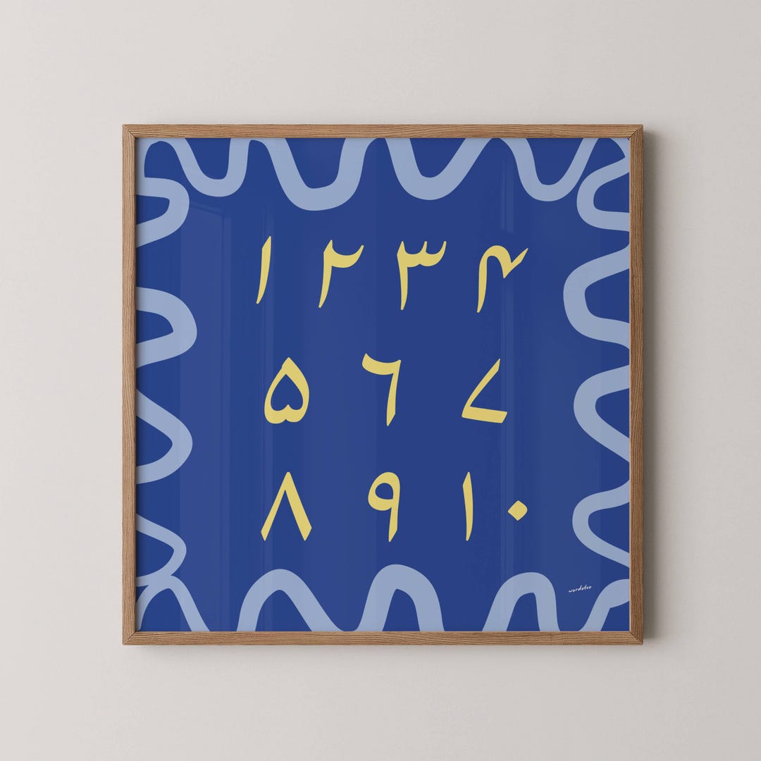 Urdu Number Chart Print | Preschool Learning Artwork | Kids Educational ...