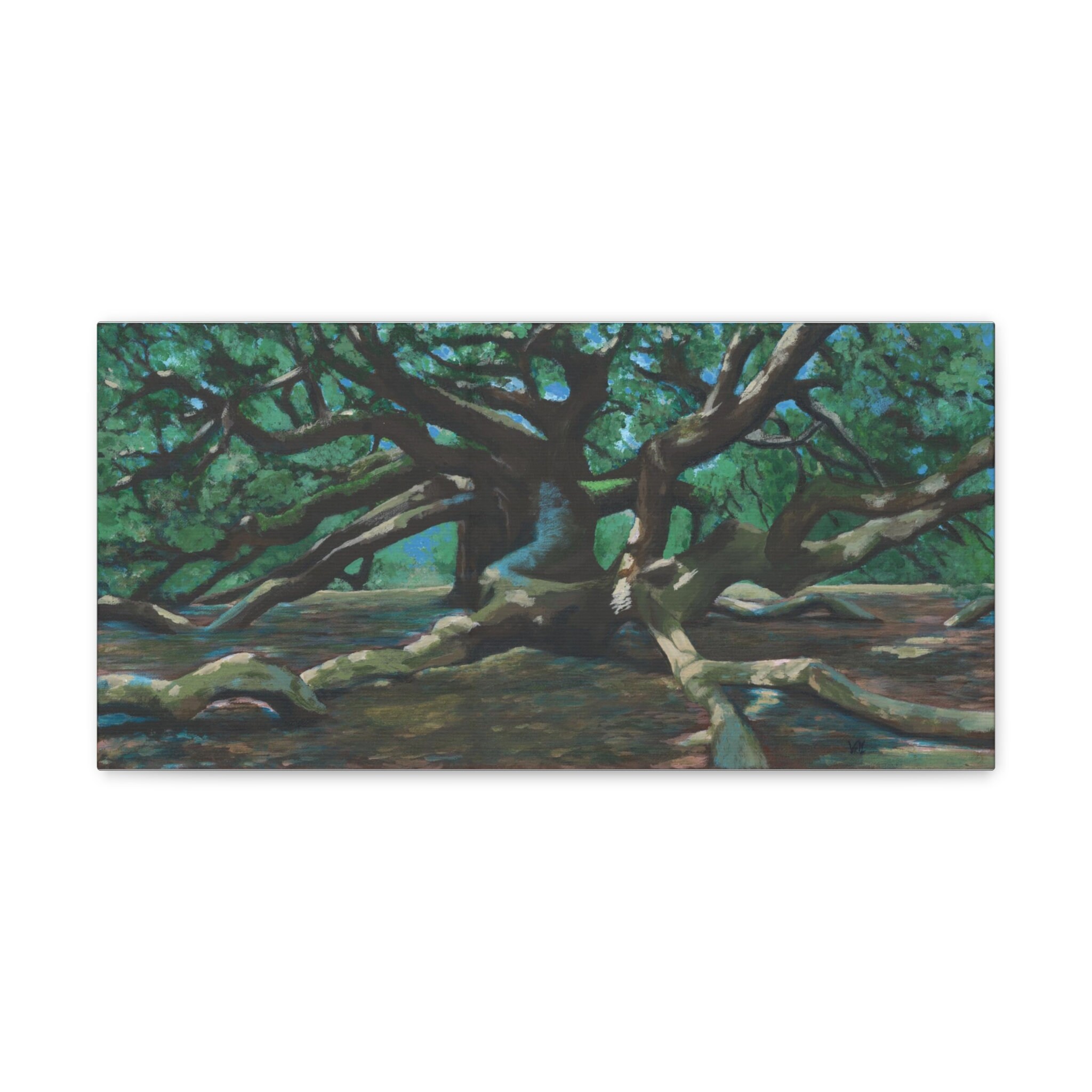 Angel Oak Painting Printed on Gallery Wrap Canvas - Etsy
