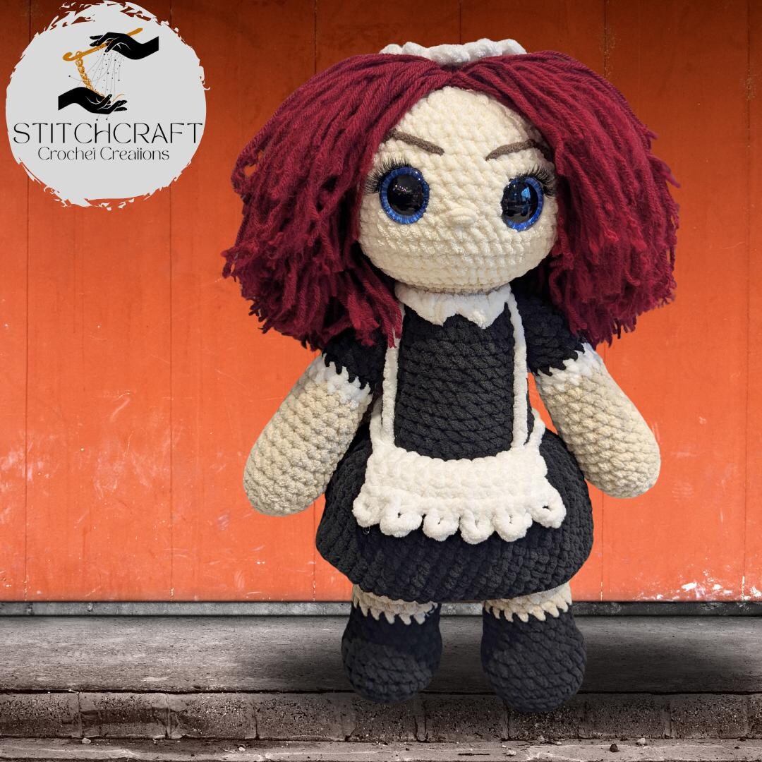 Jumbo Domestic Crochet Plushie Horror Movie Doll Spooky Stuffie - Etsy