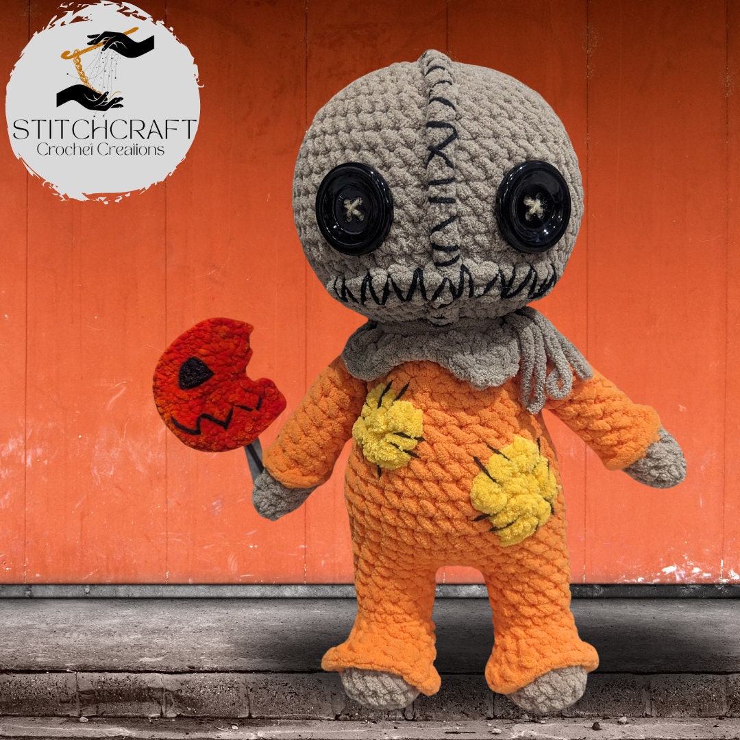 Scarecrow Crochet Plushie Horror Movie Doll Spooky Stuffie - Etsy