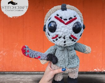 Detective Crochet Plushie Horror Movie Doll Spooky Stuffie - Etsy