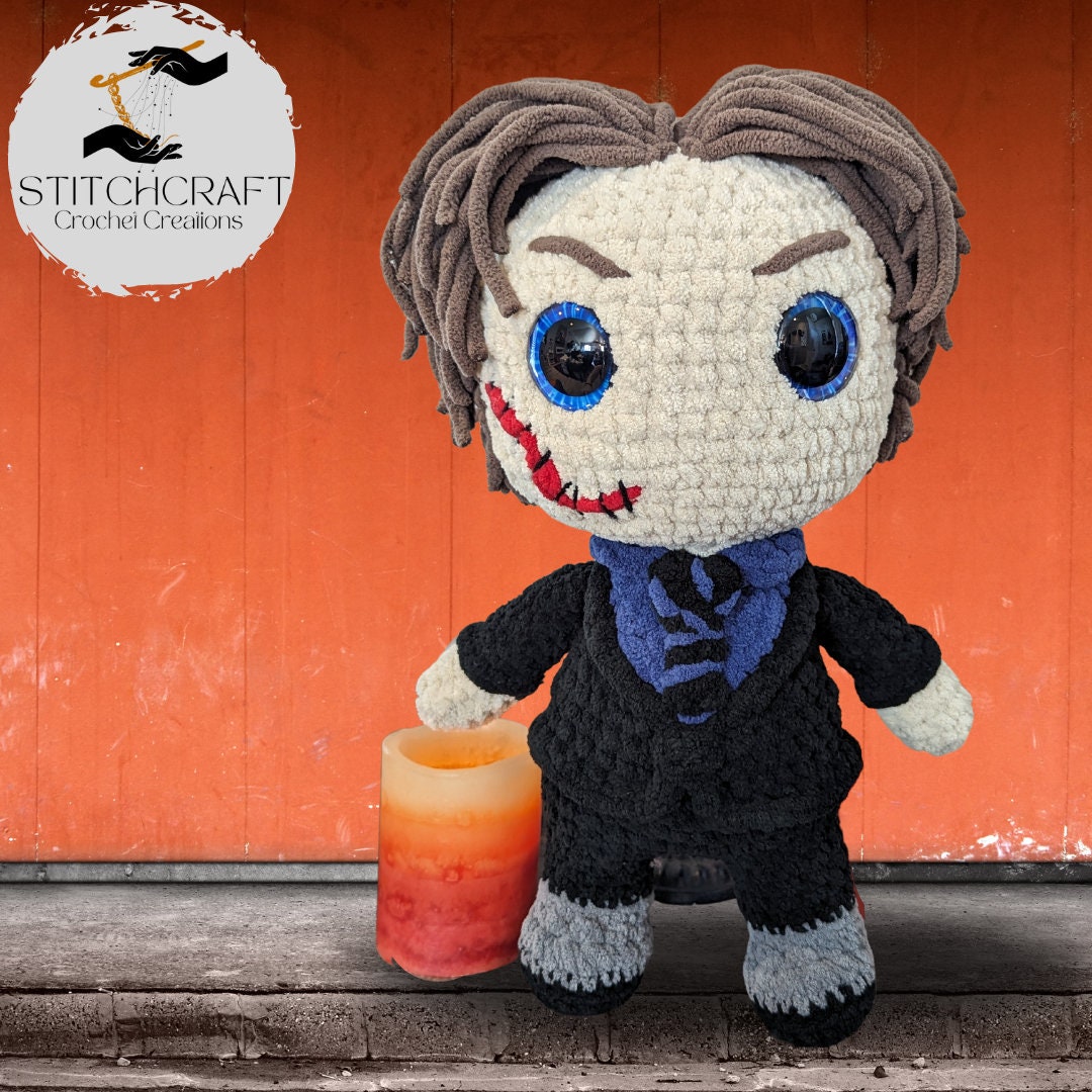 Detective Crochet Plushie | Horror Movie Doll | Spooky Stuffie - Etsy