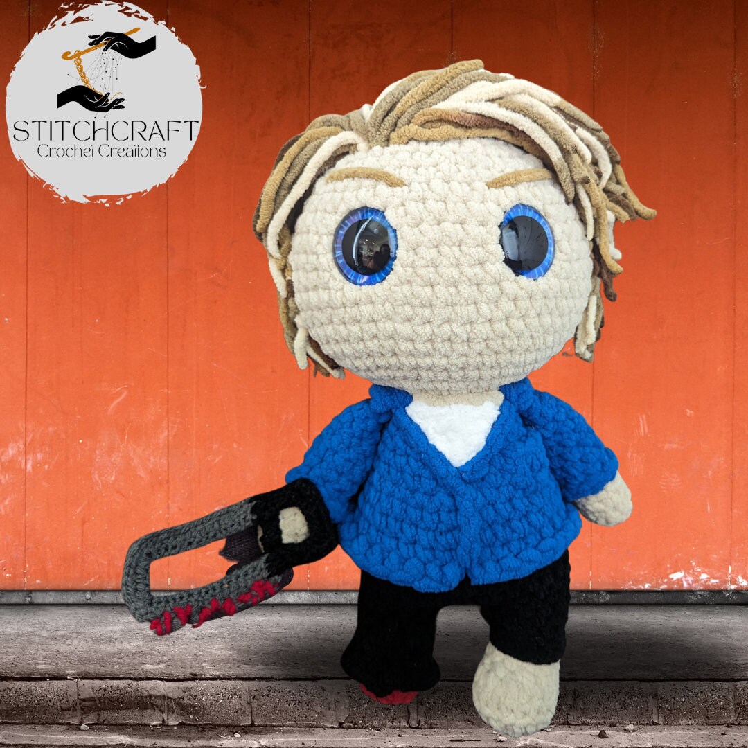 Dr Saw Crochet Plushie Horror Movie Doll Spooky Stuffie - Etsy