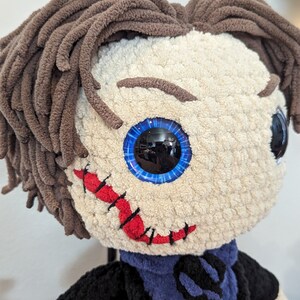 Detective Crochet Plushie Horror Movie Doll Spooky Stuffie - Etsy