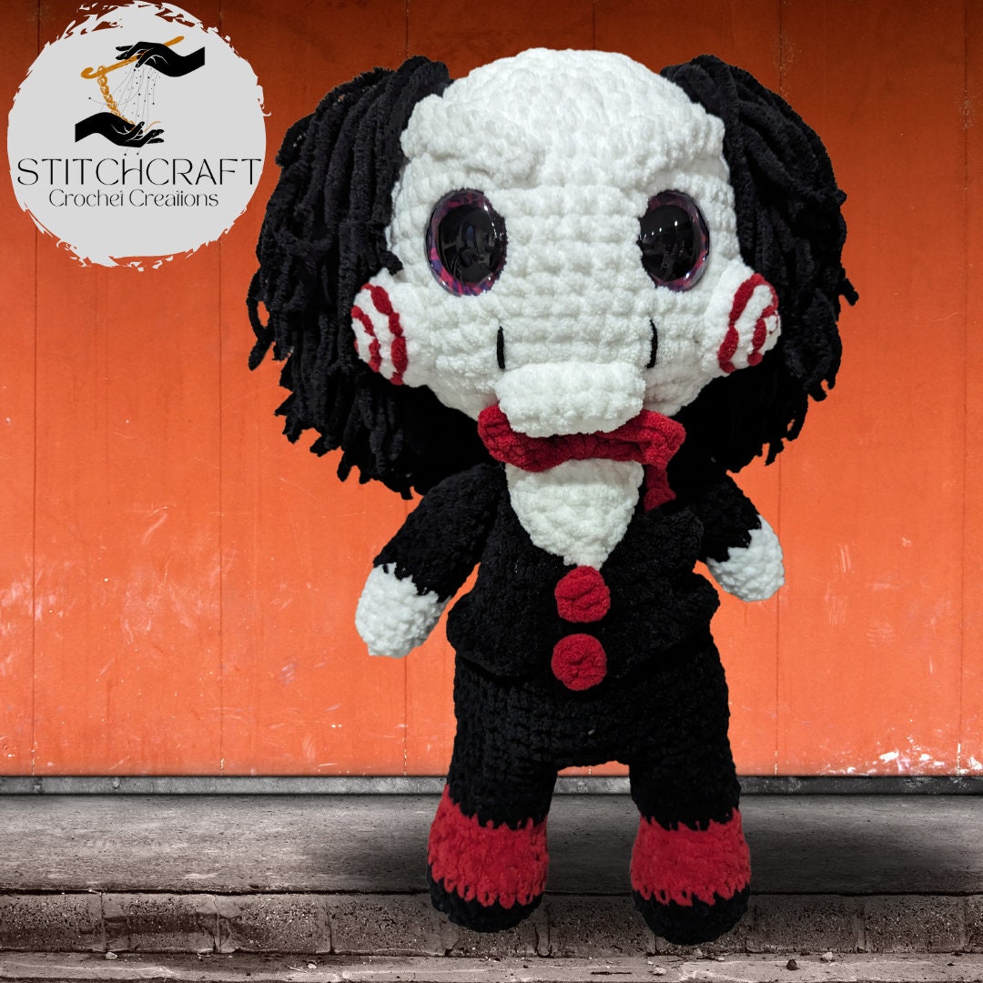 Puppet Slasher Crochet Plush Horror Movie Doll Spooky Plushie - Etsy