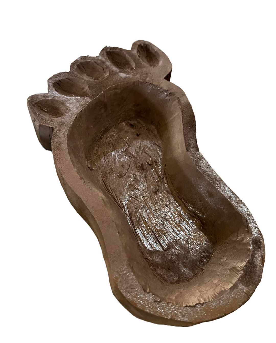 Big Foot Shape Dough Bowl/large Rustic Foot/western Boot Bowl/unique ...