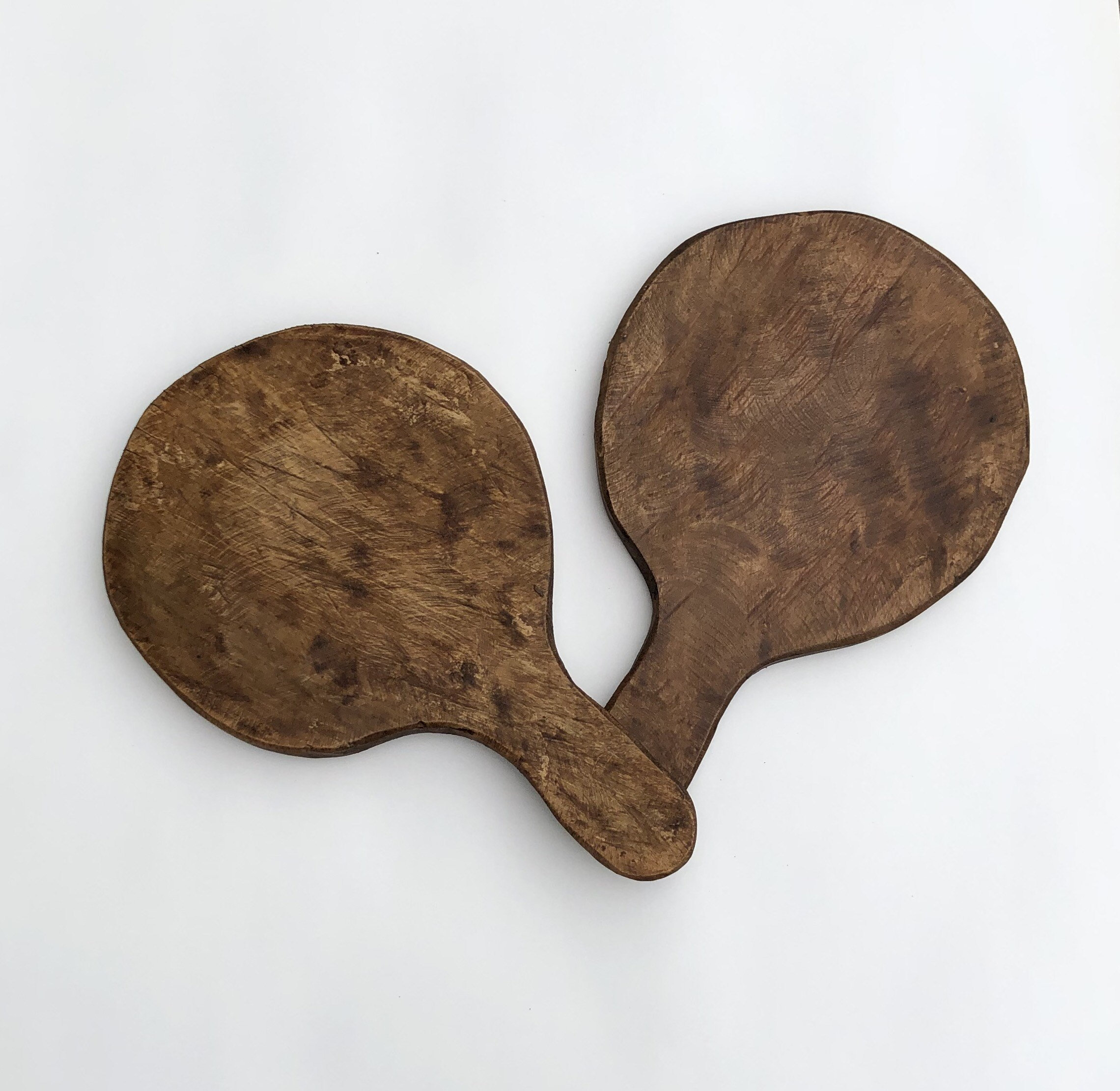 Large Hand Carved Rustic Round Bread Board - Etsy