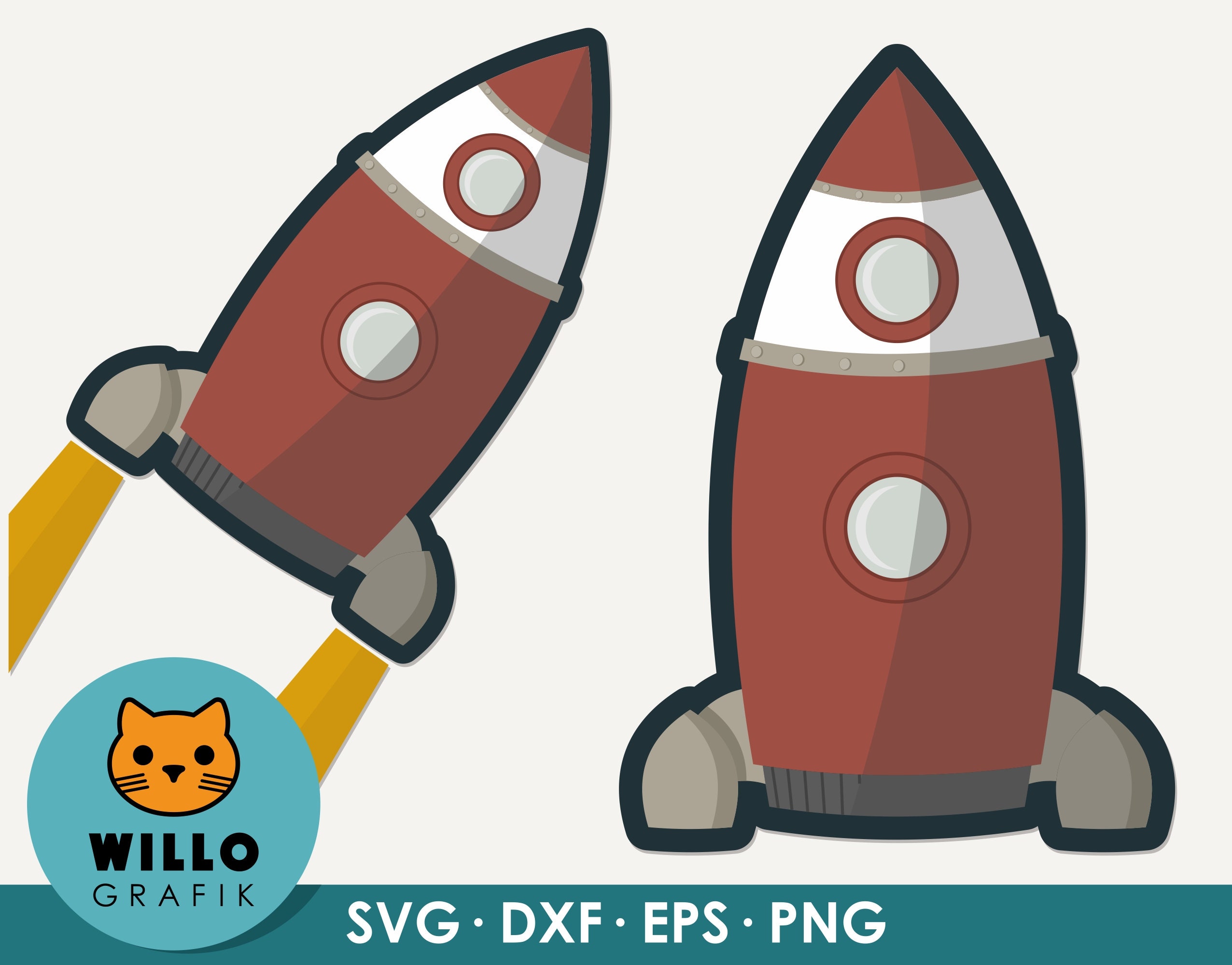 Retro Rocket Printable Rocket Print Spaceship Design Rocket Ship Art ...