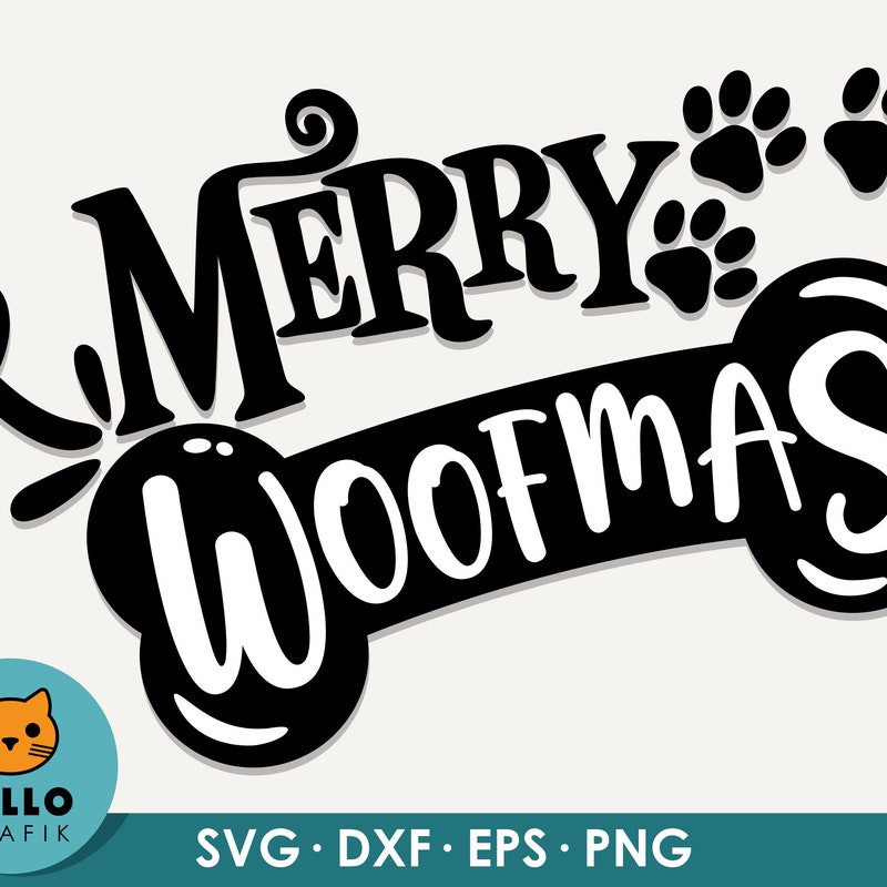 Merry Woofmas Svg - Etsy