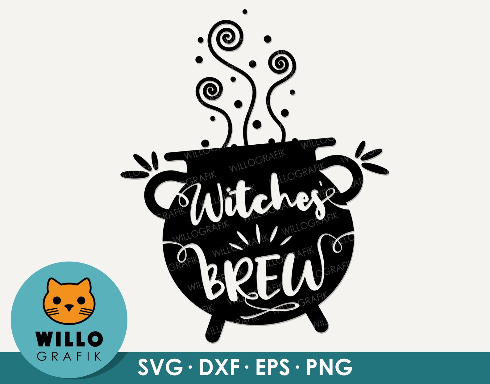 Witches Brew SVG Halloween Cauldron SVG Witch's Cauldron Clipart ...