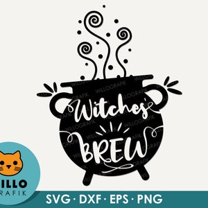 Witches Brew SVG Halloween Cauldron SVG Witch's Cauldron Clipart ...