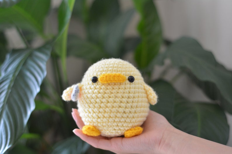 Pato de ganchillo con cuchillo Meme Plush Lindo y divertido - Etsy México