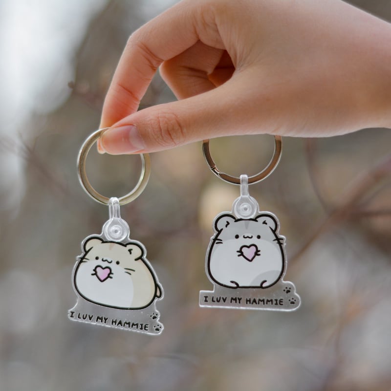 Hamsters Keychain - Etsy