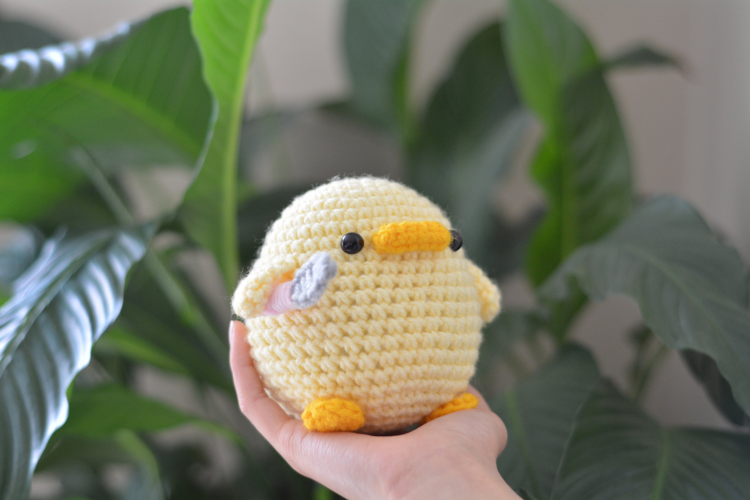 Pato de ganchillo con cuchillo Meme Plush Regalo lindo y divertido ...