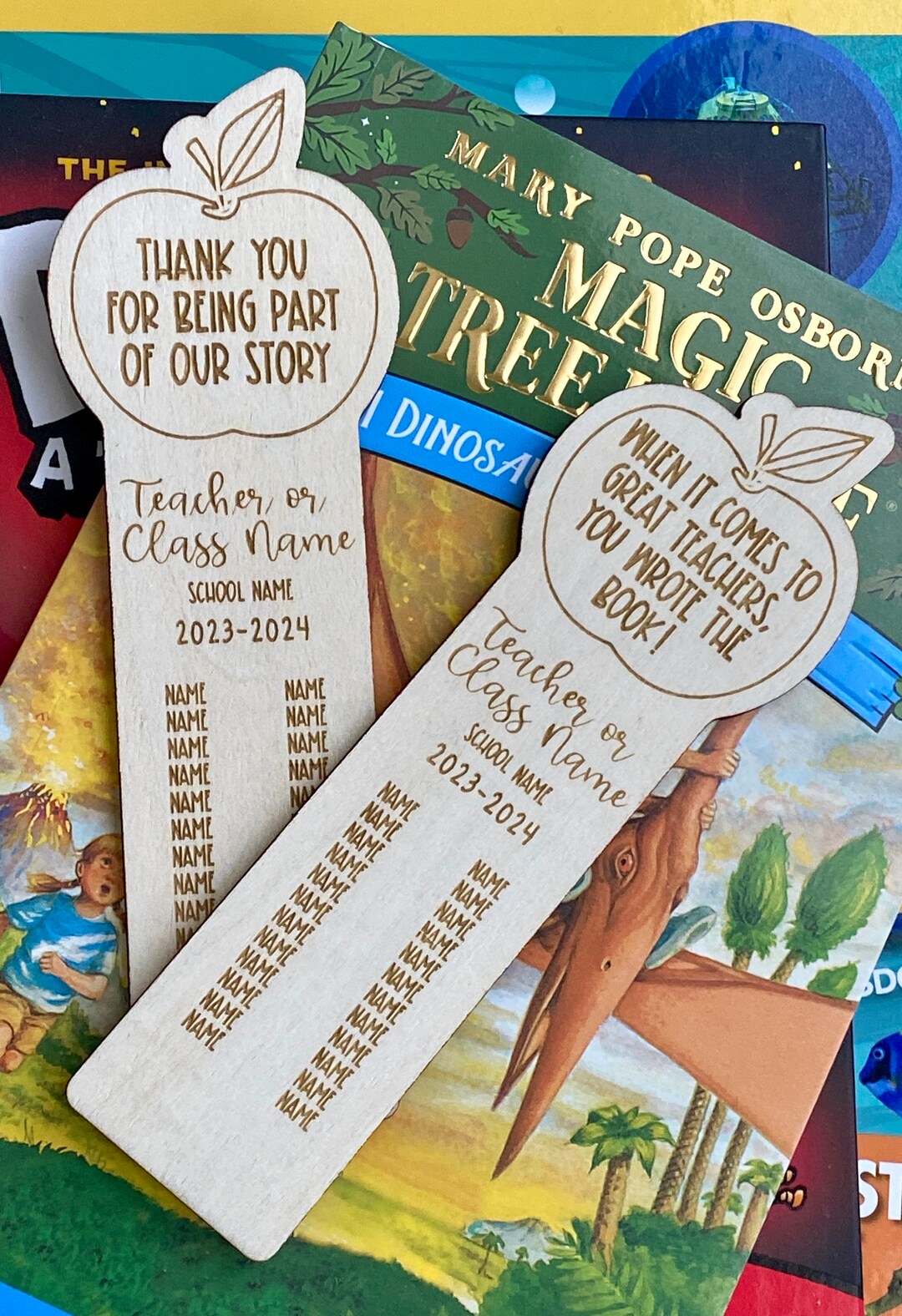 Personalized Class Bookmark, Custom Teacher Appreciation Gift, Teacher ...