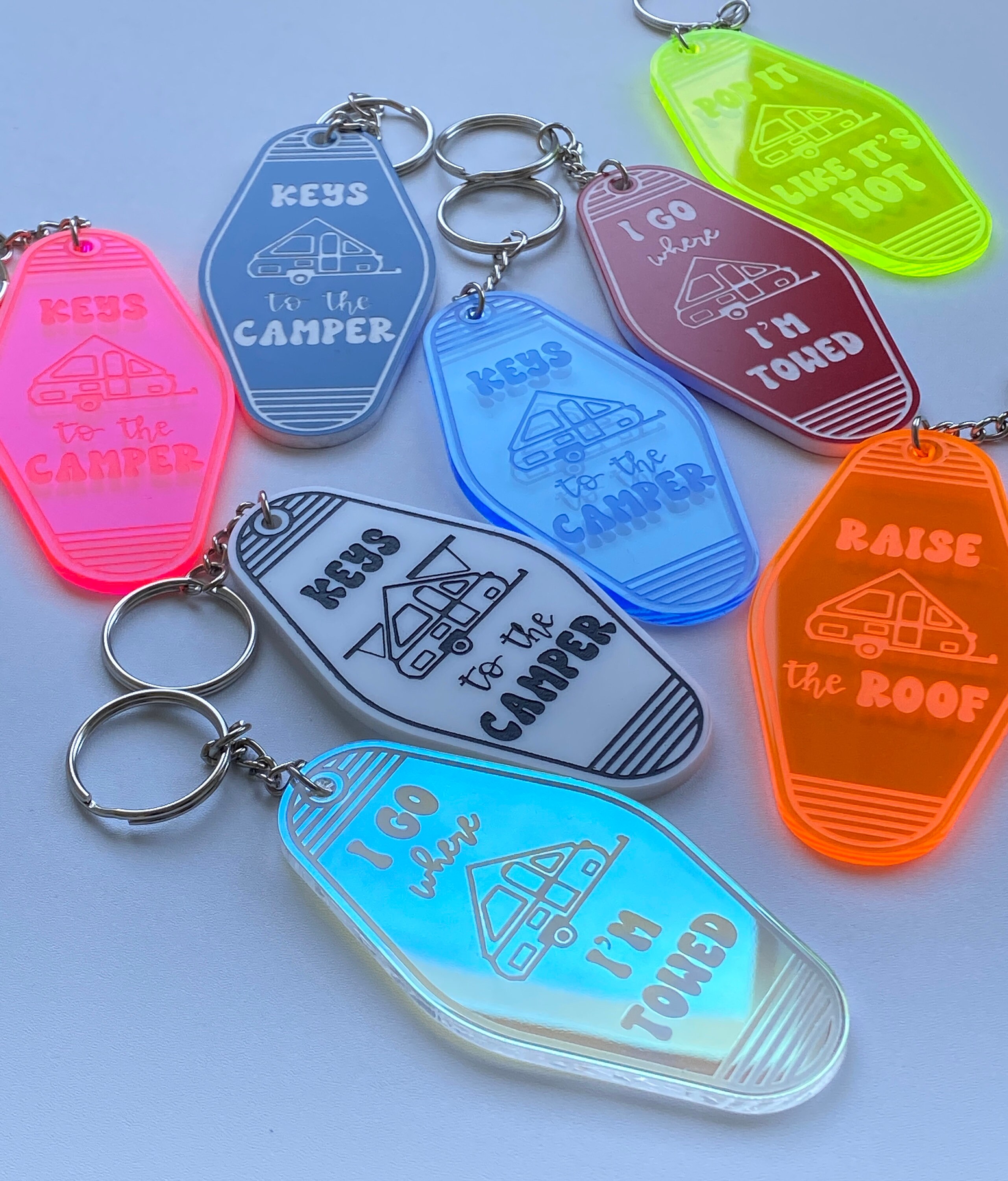 A-frame Camper Pop-up Retro Motel Keychain - Etsy