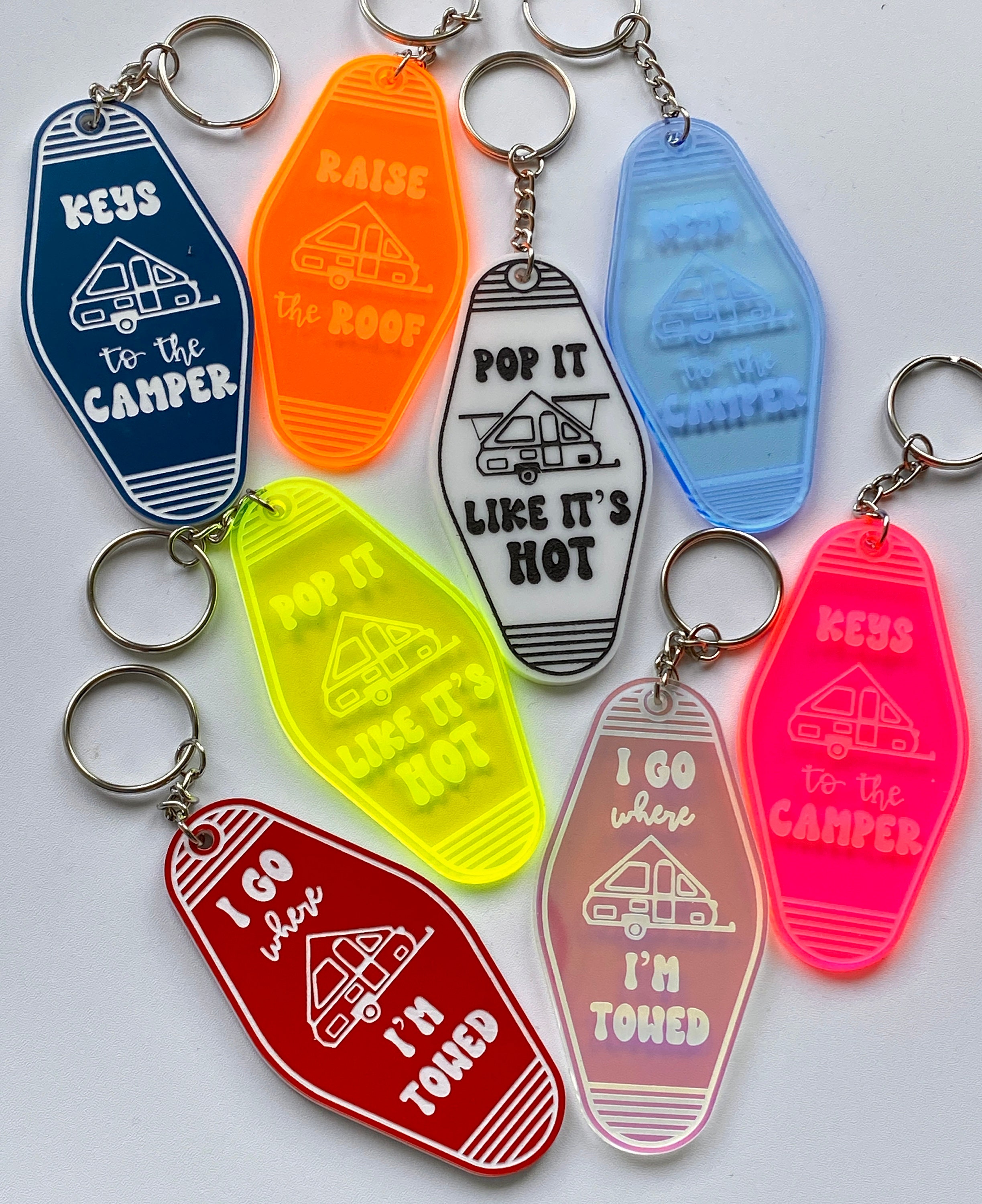 A-frame Camper Pop-up Retro Motel Keychain - Etsy