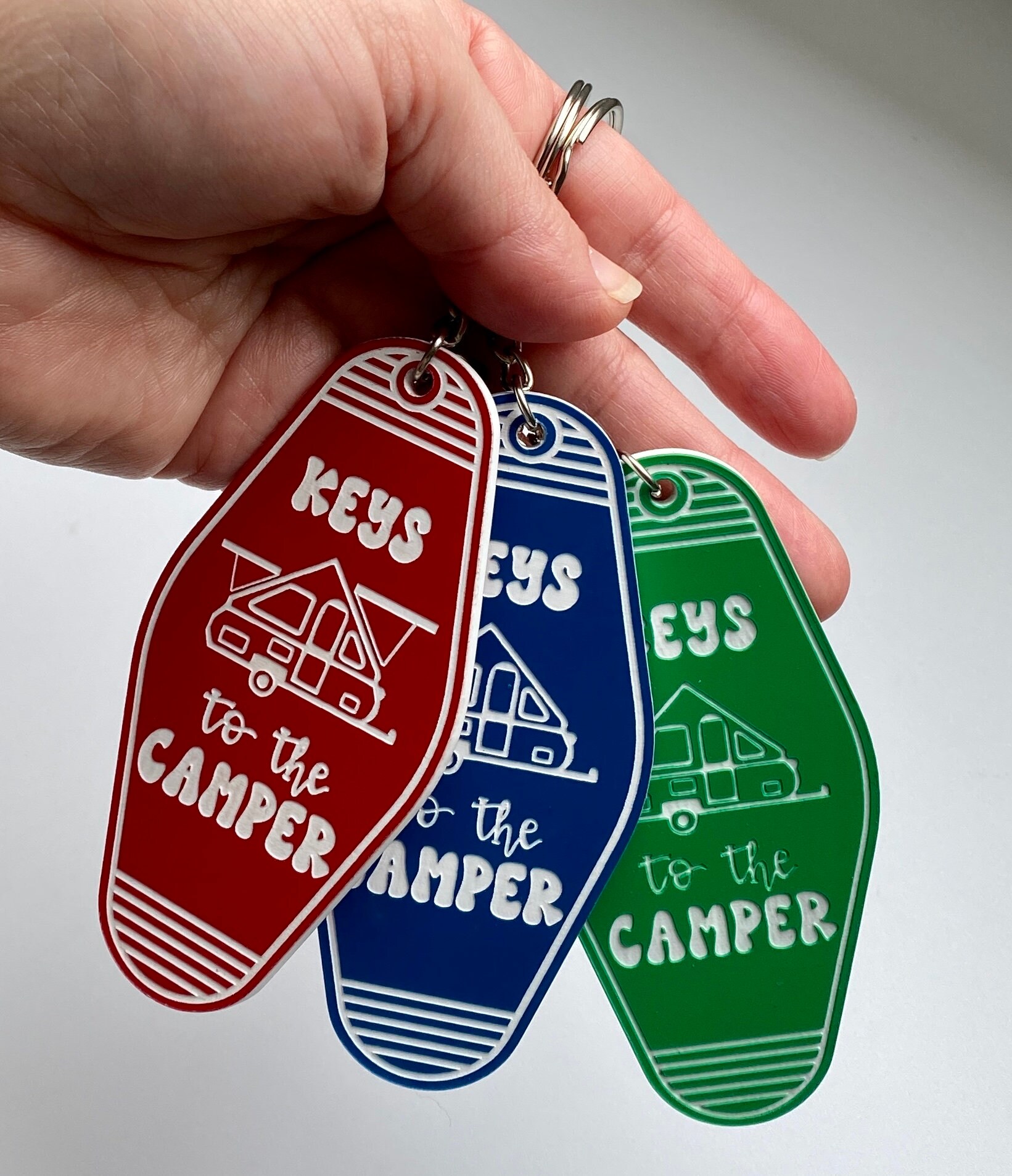 A-frame Camper Pop-up Retro Motel Keychain - Etsy