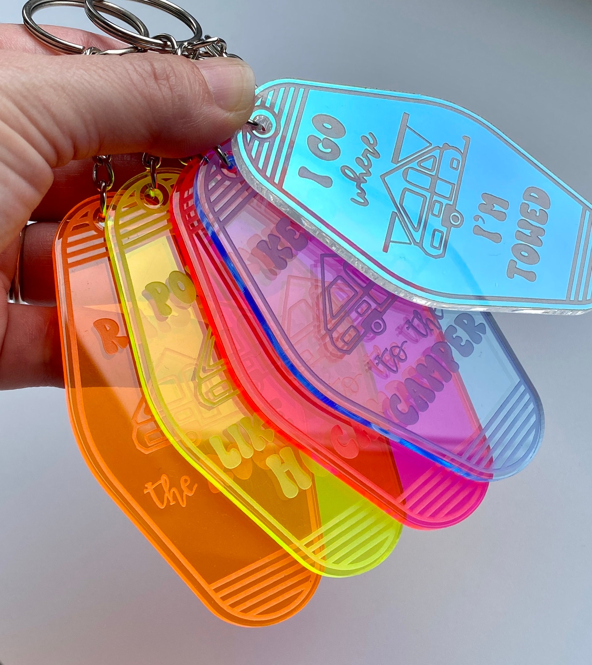 A-frame Camper Pop-up Retro Motel Keychain - Etsy